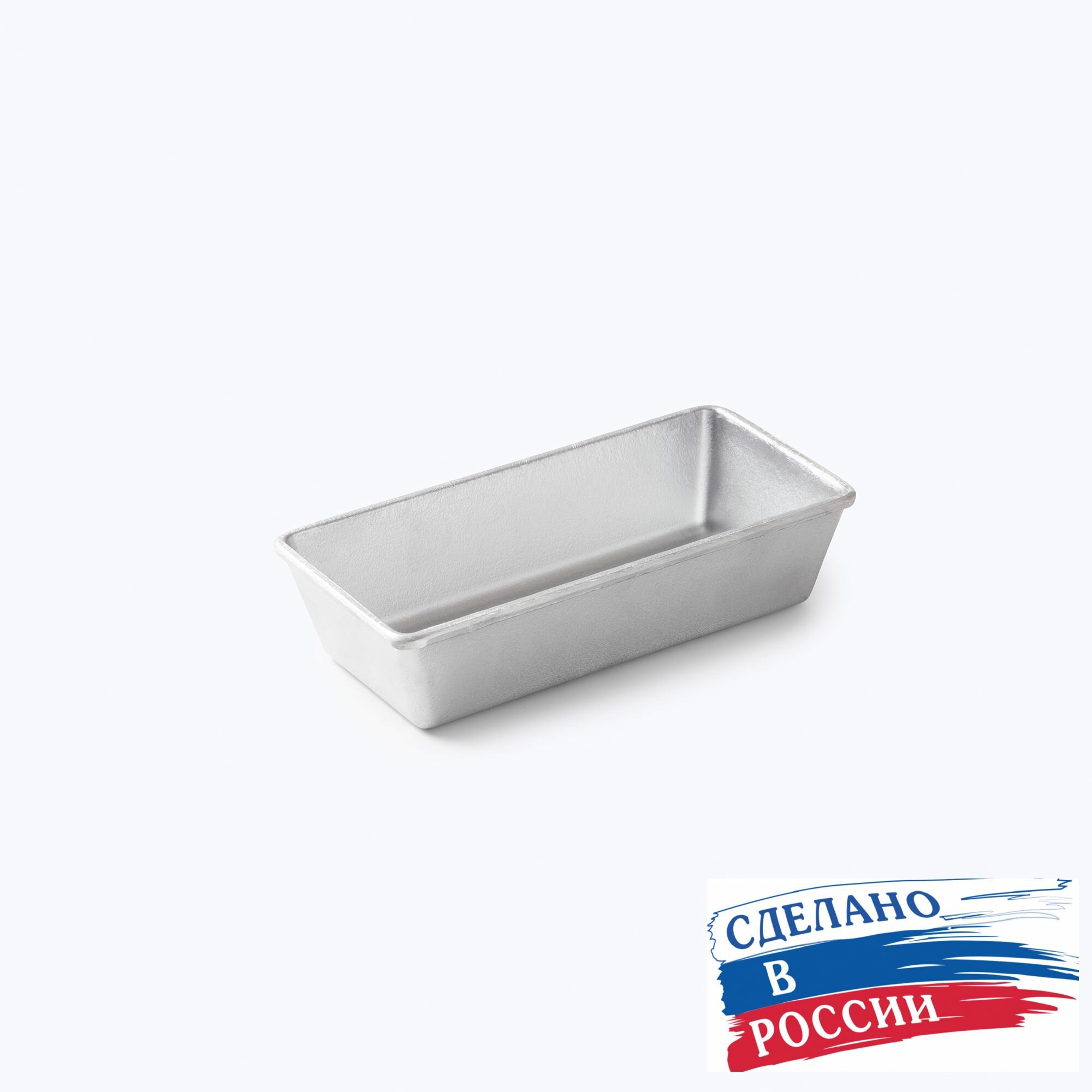 Форма для выпечки 215х105х50 мм (литой алюминий, Россия), без покрытия