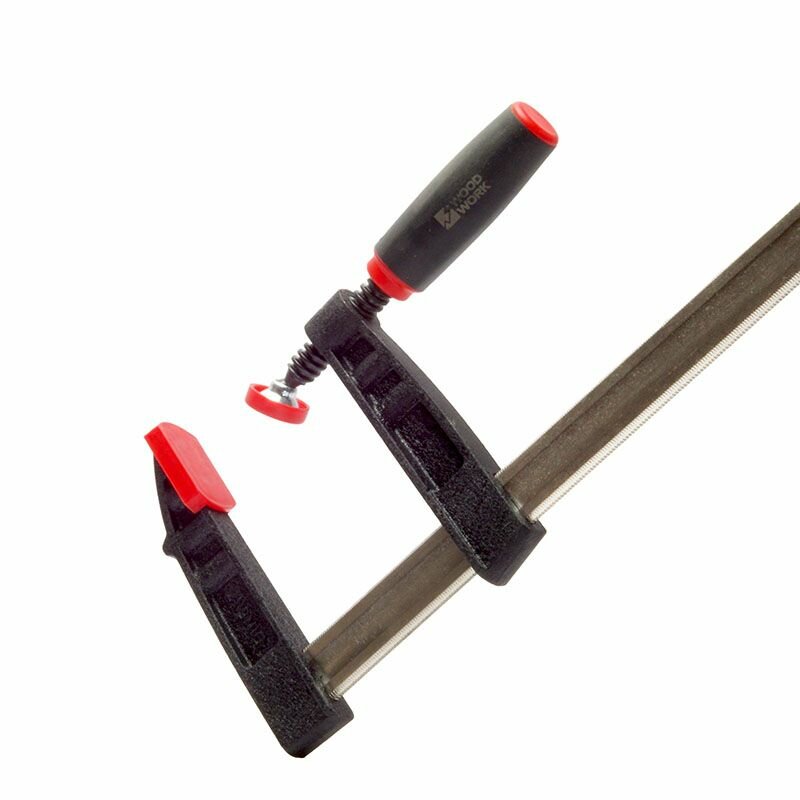 Струбцина из ковкого чугуна F-образная 400х100. Усилие прижима до 330 кг DIN5117