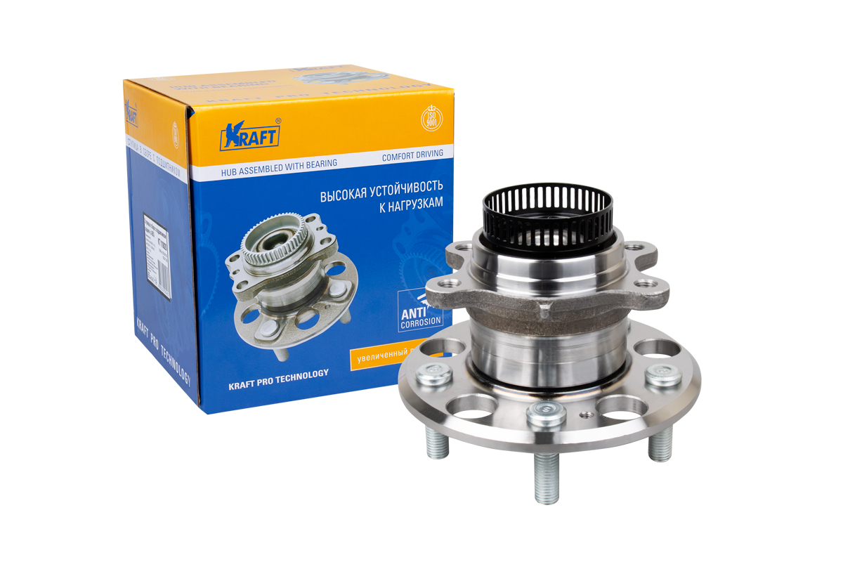 KRAFT KT110022 ступица в сборе задняя Elantra (Элантра) (06-11), i30 (07-) 1.4-2.0) / ceed (07-12)