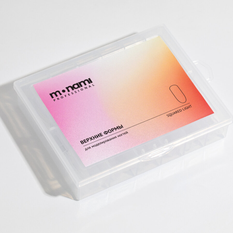 Верхние формы для моделирования ногтей Monami Professional "Squared light"
