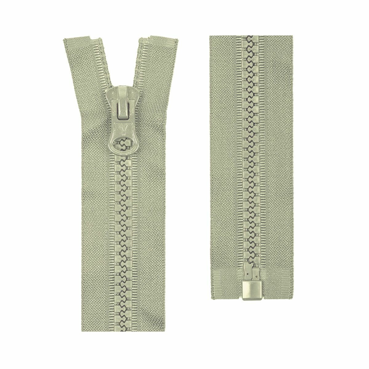 Молния трактор "GAMMA" Т-10 100 см Тип 10 10 шт. разъёмная однозамковая №301 св. серый