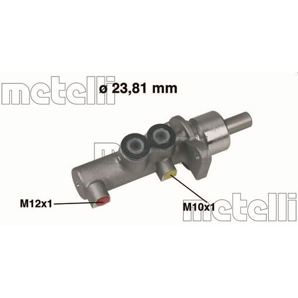 Цилиндр тормозной главный для автомобиля Vauxhall Opel, METELLI 05-0378 (1 шт.)
