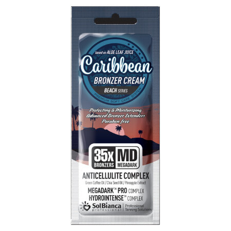 SOLBIANCA Крем-автозагар Caribbean 35х bronzers с маслами зеленого кофе и семян чиа, 15 мл