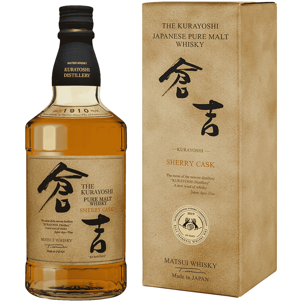 Виски "The Kurayoshi" Sherry Cask 0,7 л в подарочной упаковке