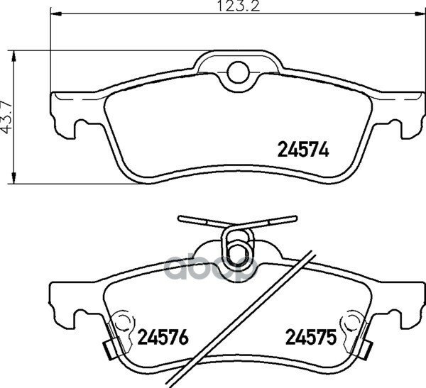 Колодки тормозные TOYOTA Yaris (06-) задние (4шт.) MINTEX Mintex арт. MDB2914