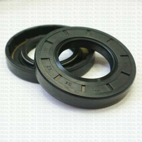 Сальник 34x62x10 TC NBR 70-K01B-C-C NAK маслобензостойкий с пыльником (манжета армированная)