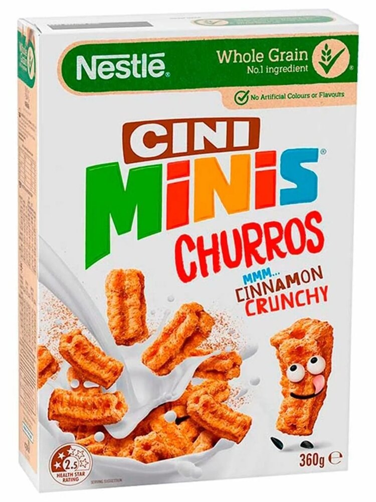 Nestle Cini Minis Churros готовый завтрак 360 гр