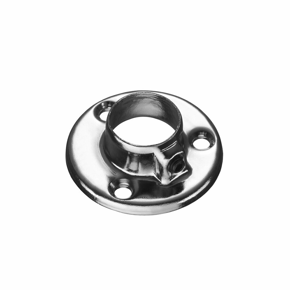 Держатель для рейлинга AMIX, торцевой, d16 мм, гальваническое покрытие, цвет хром глянец, 1 шт