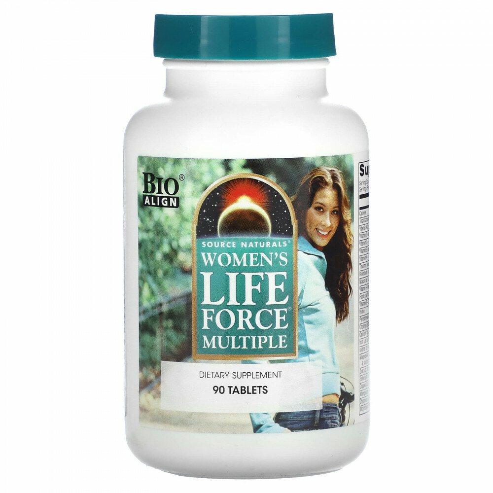 Source Naturals, Life Force® Multi, мультивитаминная добавка для женщин, 90 таблеток