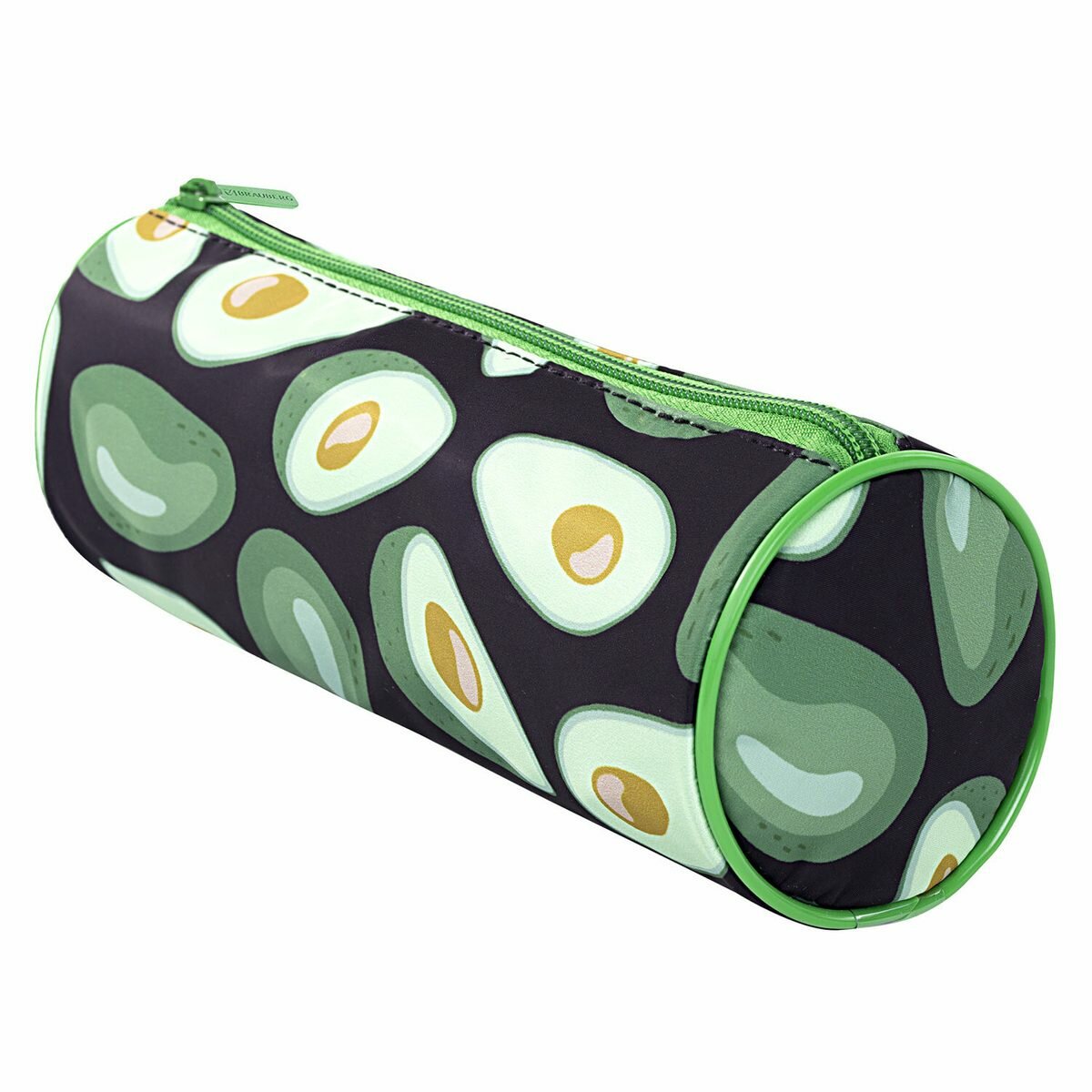 Пенал-тубус Brauberg "Black Avocado", 22х8см, с эффектом Soft Touch, полиэстер (270061), 2шт.