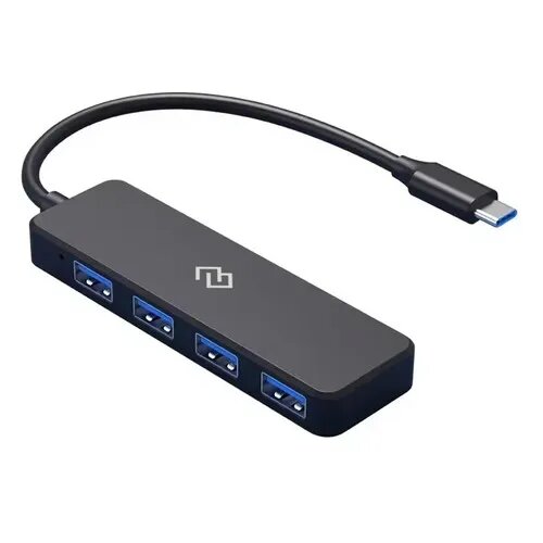 Хаб (разветвитель) Digma DHUB-4USB-C-2.0, черный
