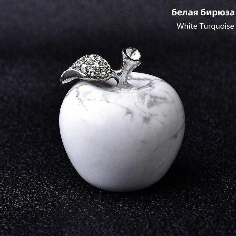 Хрустальный агат Нефритовое мини яблоко - 3см