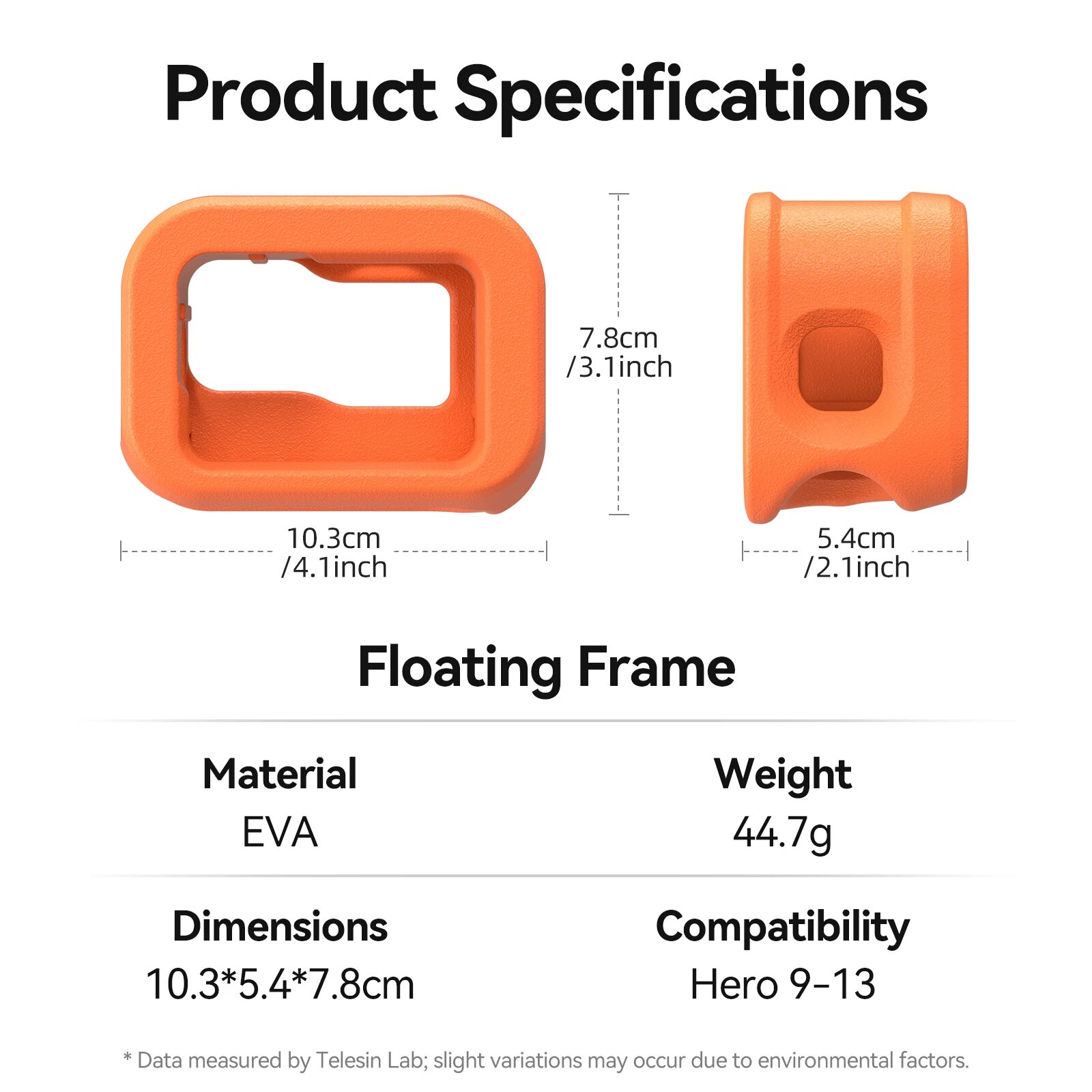 TELESIN Чехол для GoPro 13 плавающий