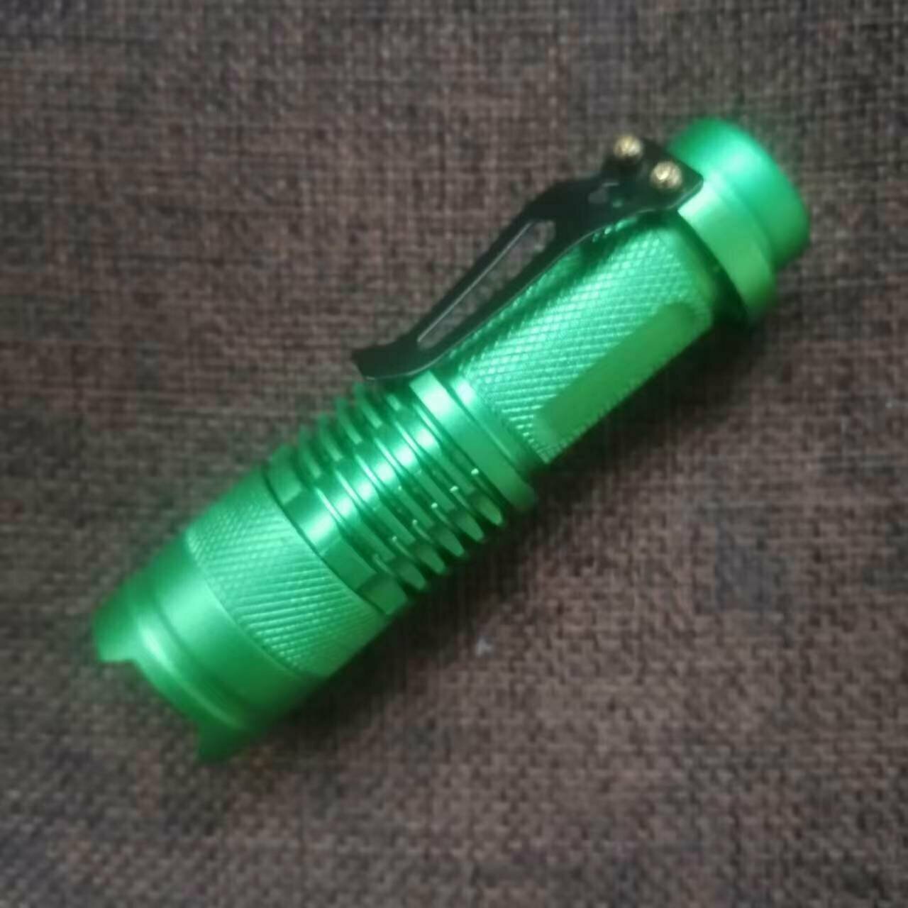 Фонарик SK68, бликующий, из алюминиевого сплава, LED, zoom, mini flashlight