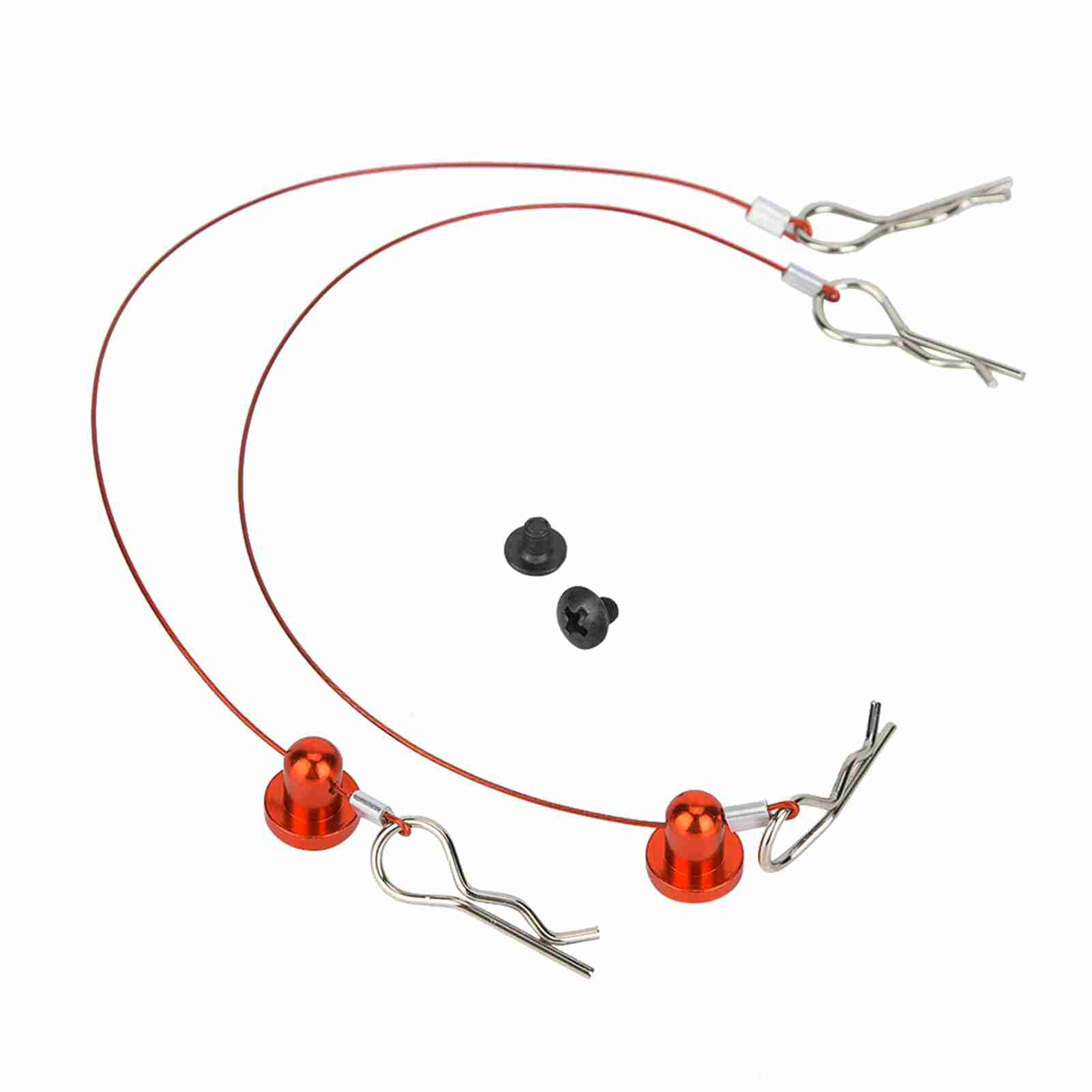 Фиксатор для проволоки корпуса с винтовым креплением для радиоуправляемой машины Traxxas 1/10 (красный)