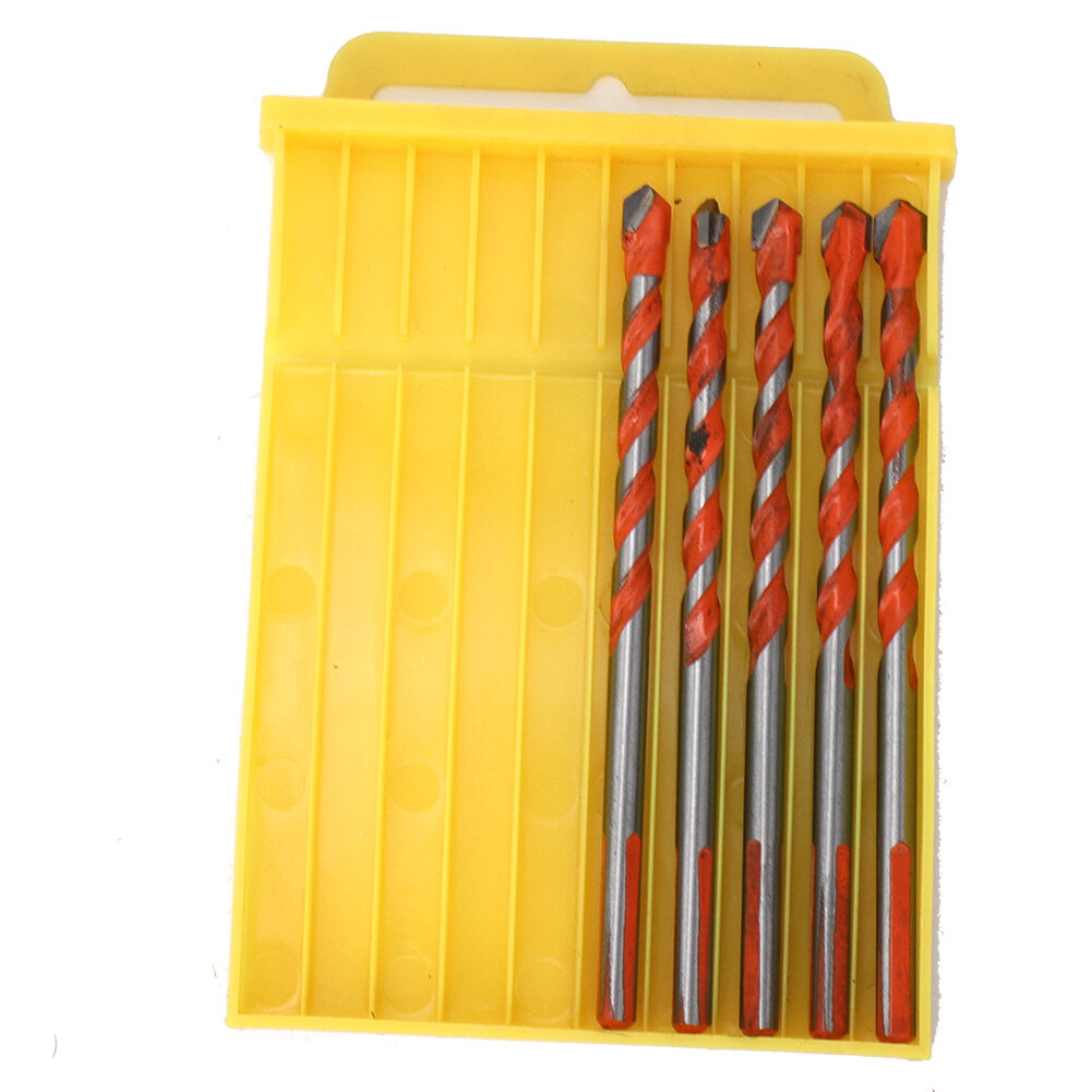 Сверло 5Pcs 6mm С Многофункциональной Головкой Из Сплава С Треугольным Хвостовиком для Открытия Отверстия В Деревянной Стене