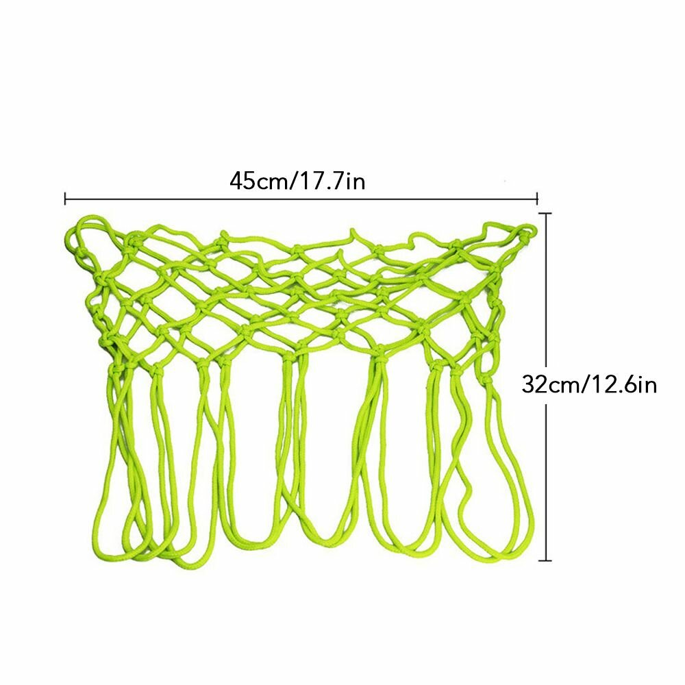 12-петлевая светящаяся баскетбольная сетка стандартного размера, нейлон, солнечная ночная сетка для баскетбольного кольца, обеспечивающая удобство игры, прочный нейлоновый материал