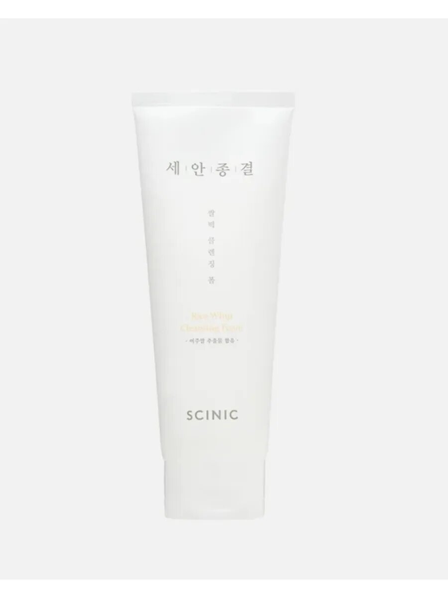 SCINIC perfect wash rice whip cleansing foam, пенка для лица