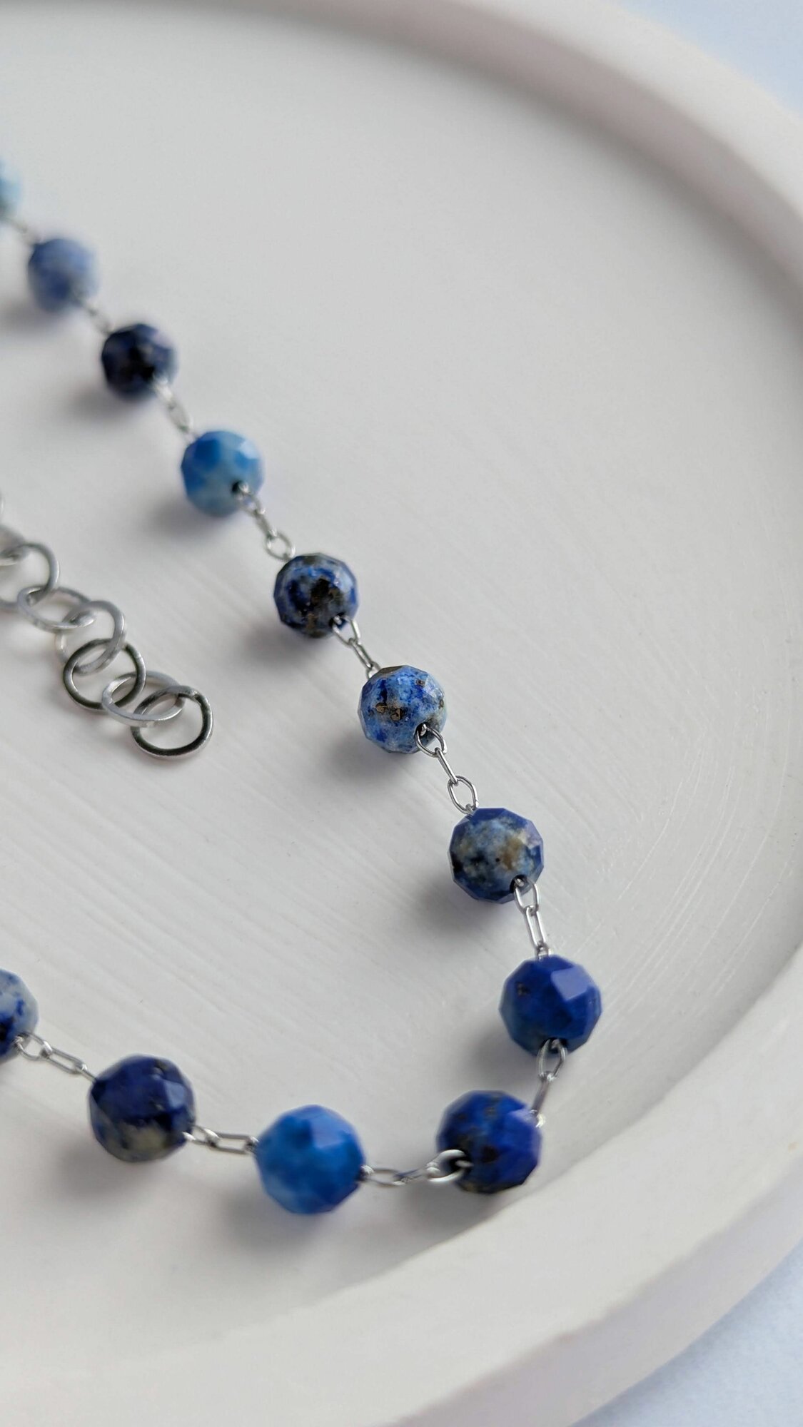 Чокер, лазурит