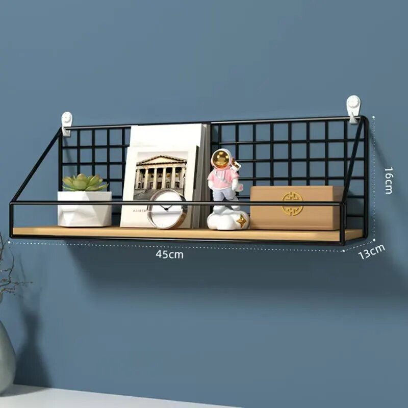 Настенная полка из кованого железа, Black l