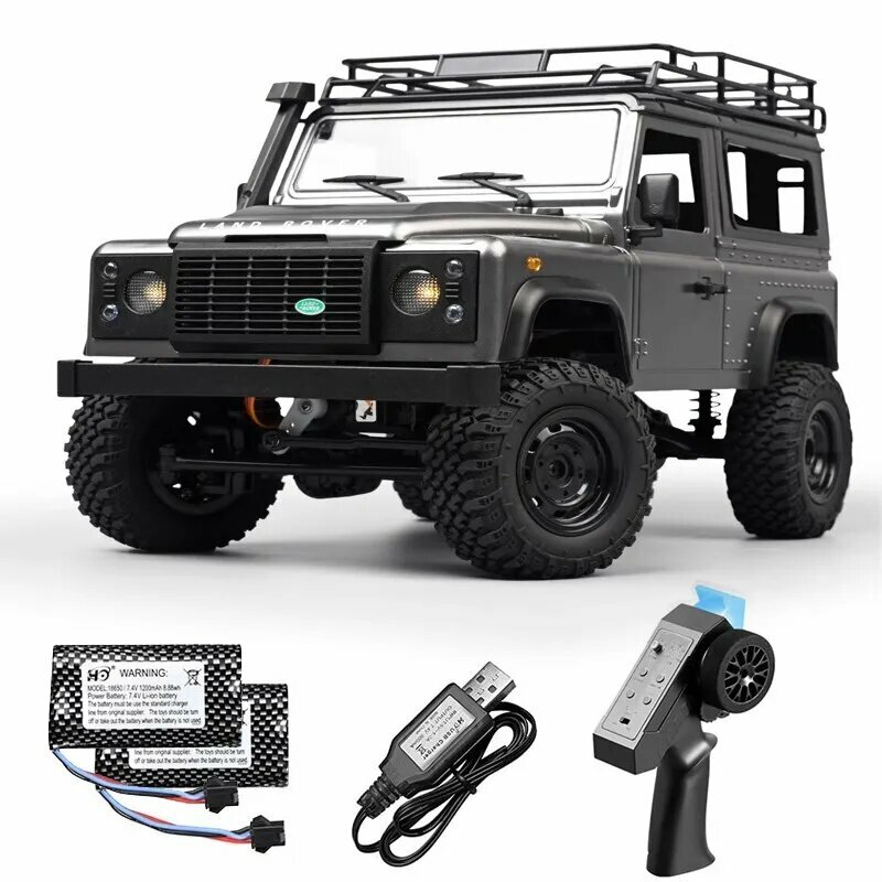 Радиоуправляемая машинка внедорожник ; Land Rover Defender D90 MN99S V2; Remo Hobby Щеточные двигатели ;4WD Off-Road ;1:12