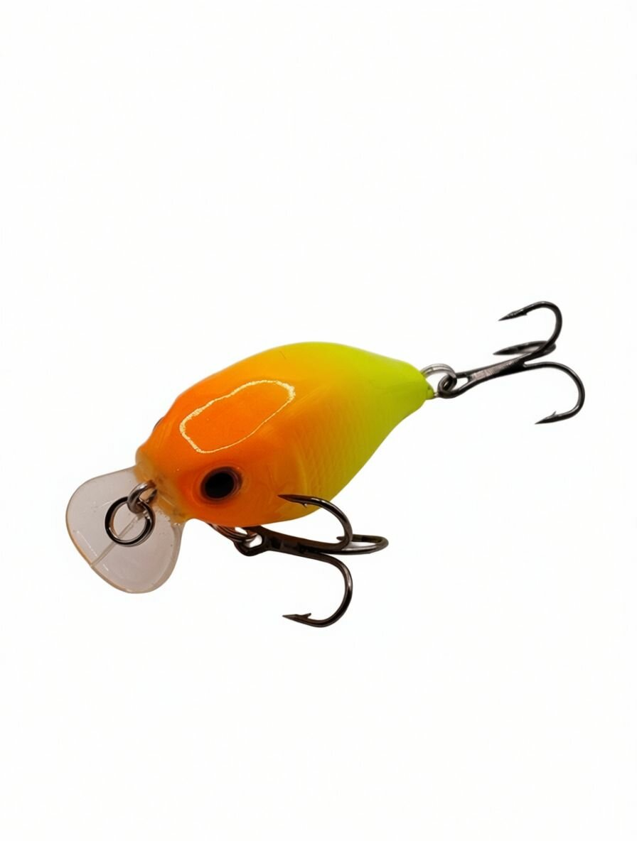 Jackall Chubby 38F 38 мм 4.0 г плавающий кренкер воблер для ловли окуня щуки и судака на мелководье 0 0.5 м