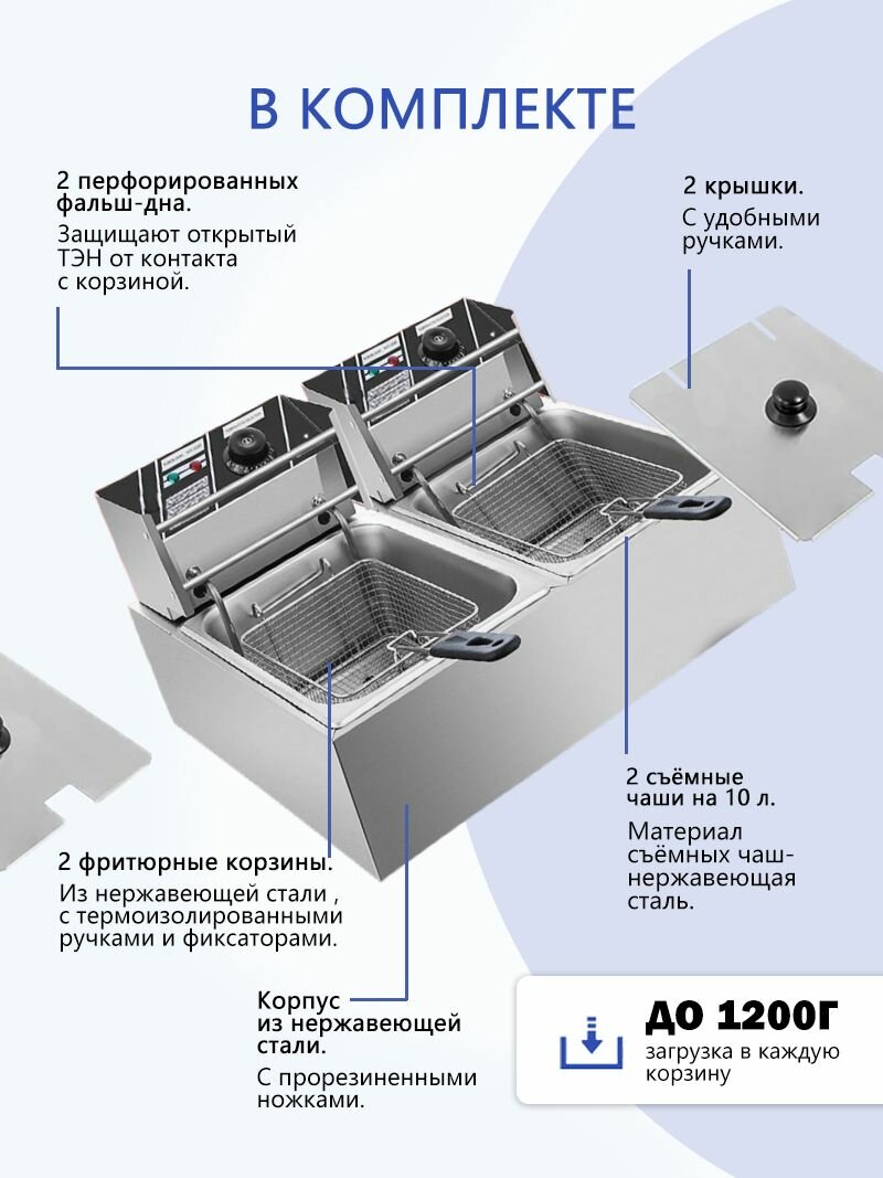 Фритюрница объемом 20 литров — фото 1