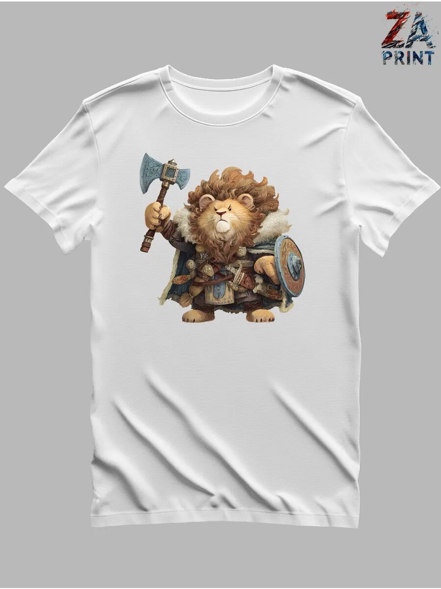 Футболка викинг лев