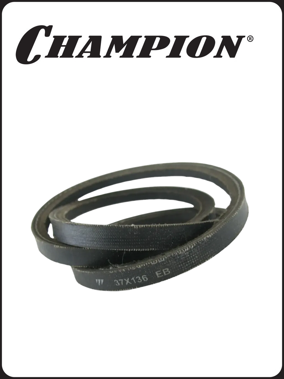 Ремень привода для снегоуборщика CHAMPION 37X136EB, для моделей ST661BS/ST761BS/.