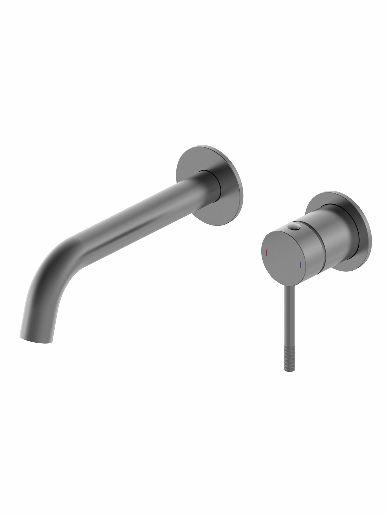 Встраиваемый смеситель для раковины KERN 1449 вороненая сталь