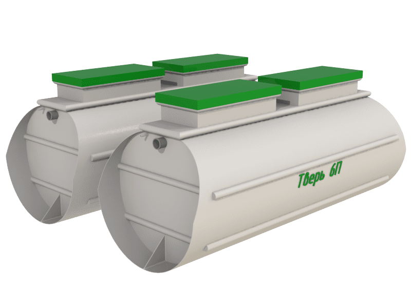 Тверь Classic 6П, станция биологической очистки в горизонтальном исполнении, компрессорная самотёчная