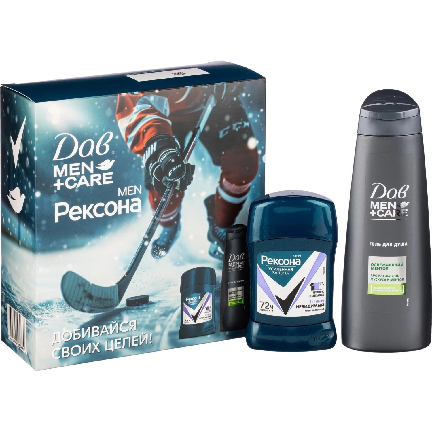 Подарочный набор Рексона+Дав мужской гель для душа и антиперспирант