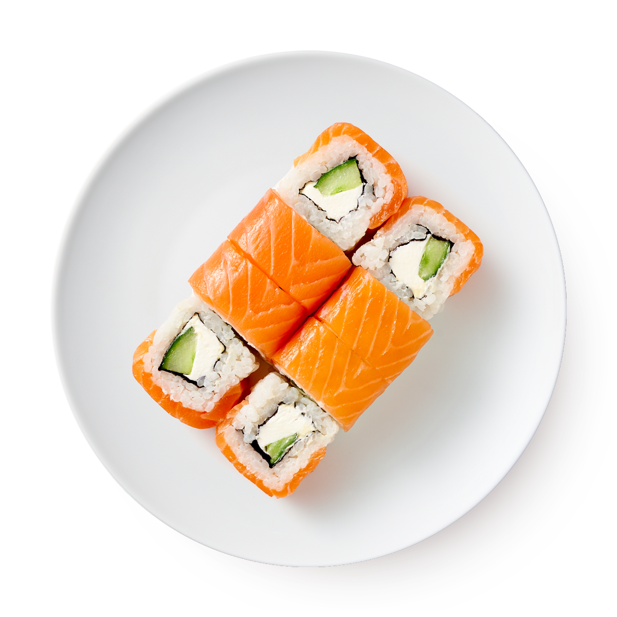 Ролл Филадельфия Лайт с филе-кусочками лосося атлантического