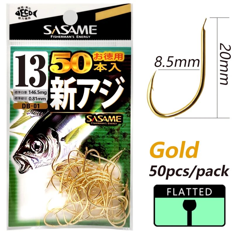 SASAME Рыболовный крючок Shin Aji 50 шт. Size 13 50pcs