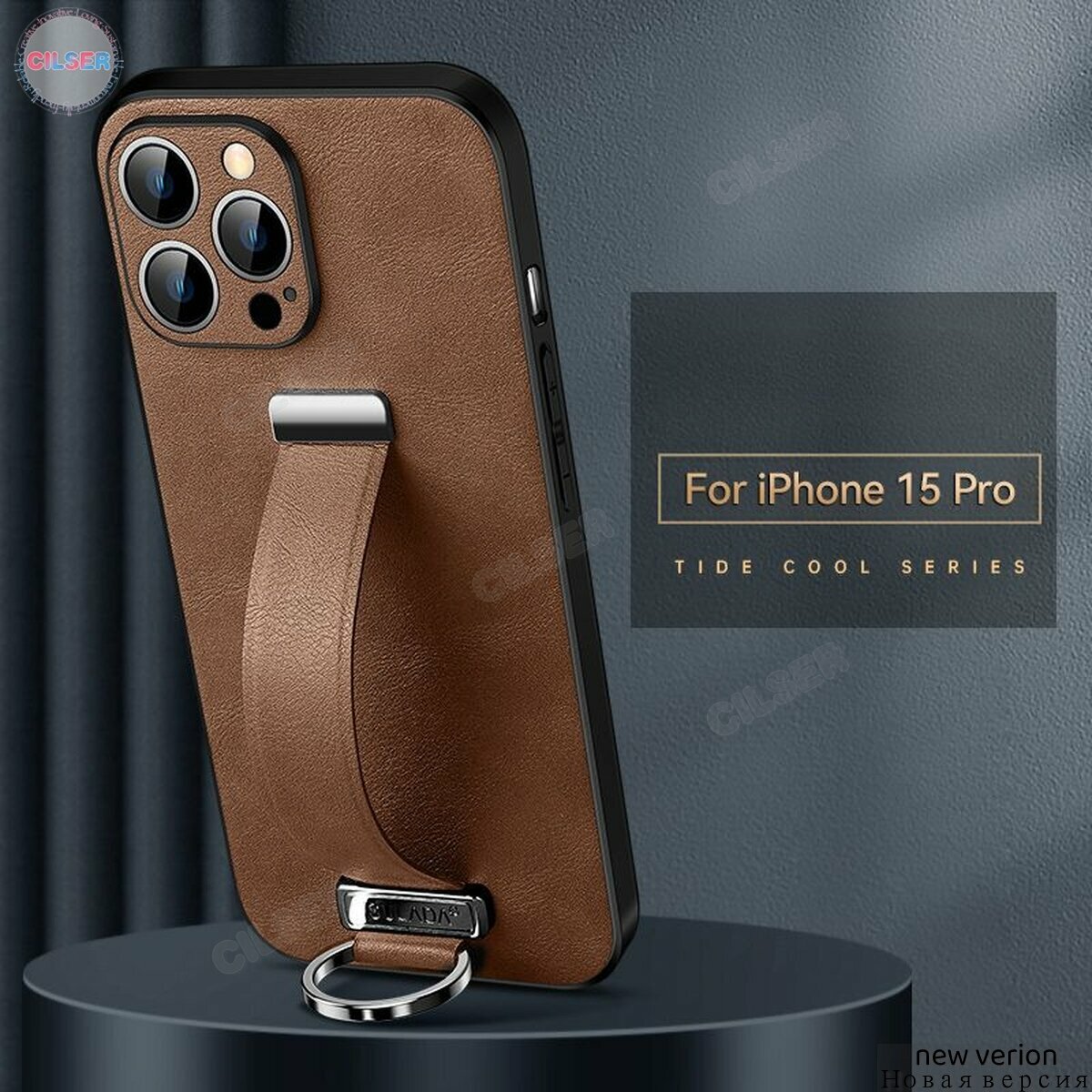 SULADA Роскошное ОПремиум коже чехол для Apple iPhone 15 Pro (Эпл Айфон 15 Про)A