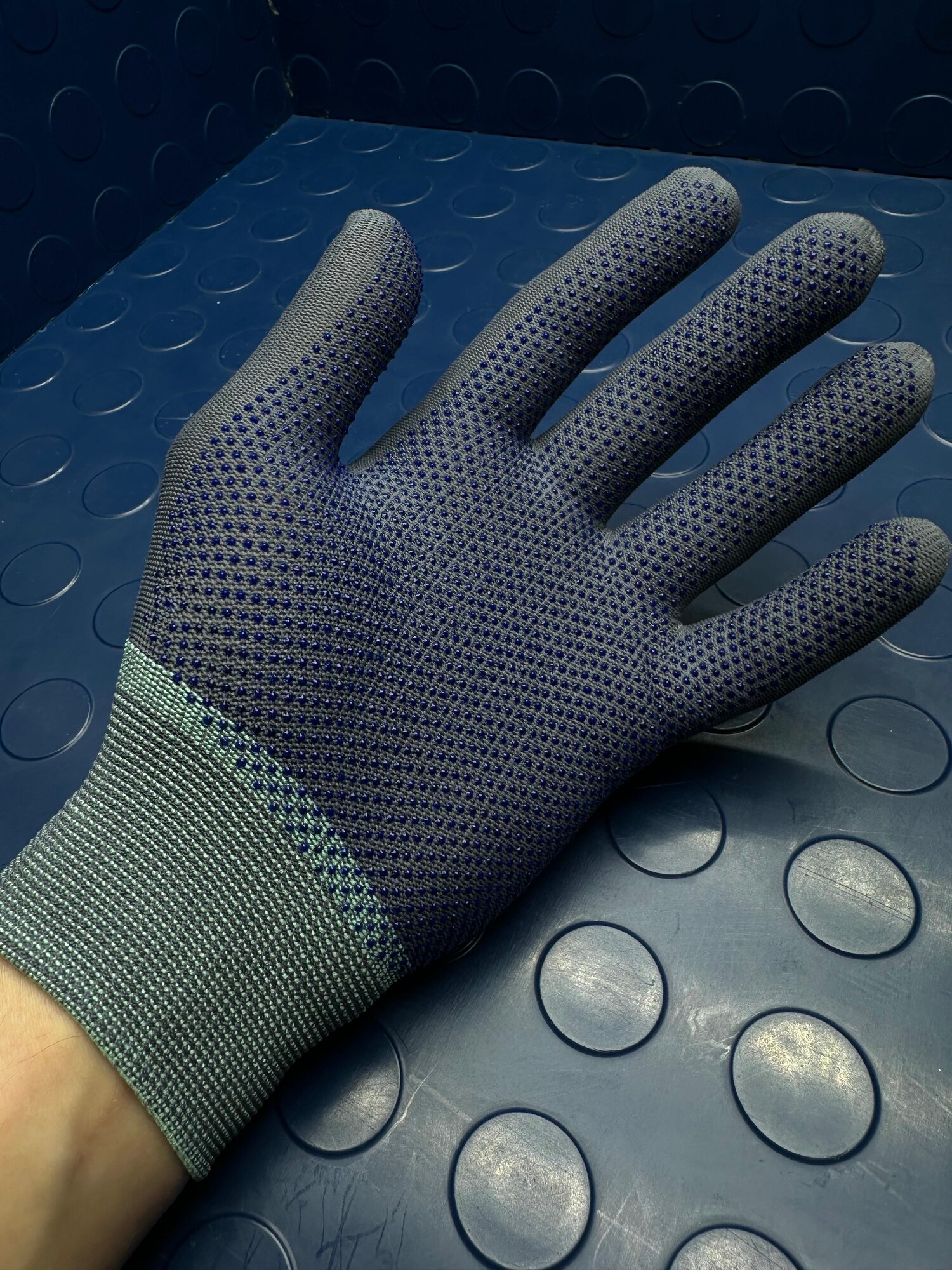 Чёткие перчатки 3 пары, M, серые