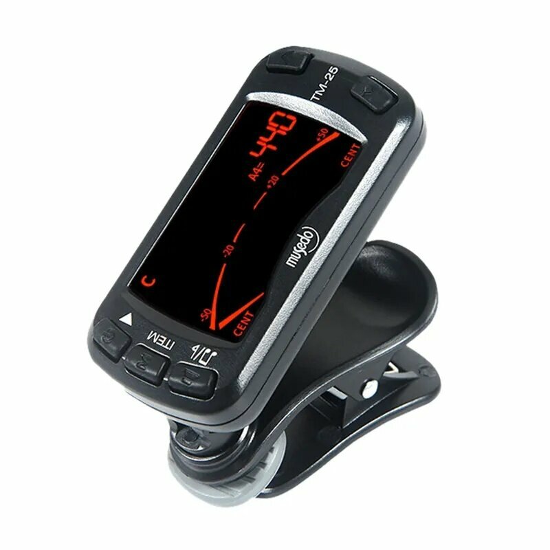 Musedo Tm-25 хроматический гитарный электротюнер с метрономом и клипсой