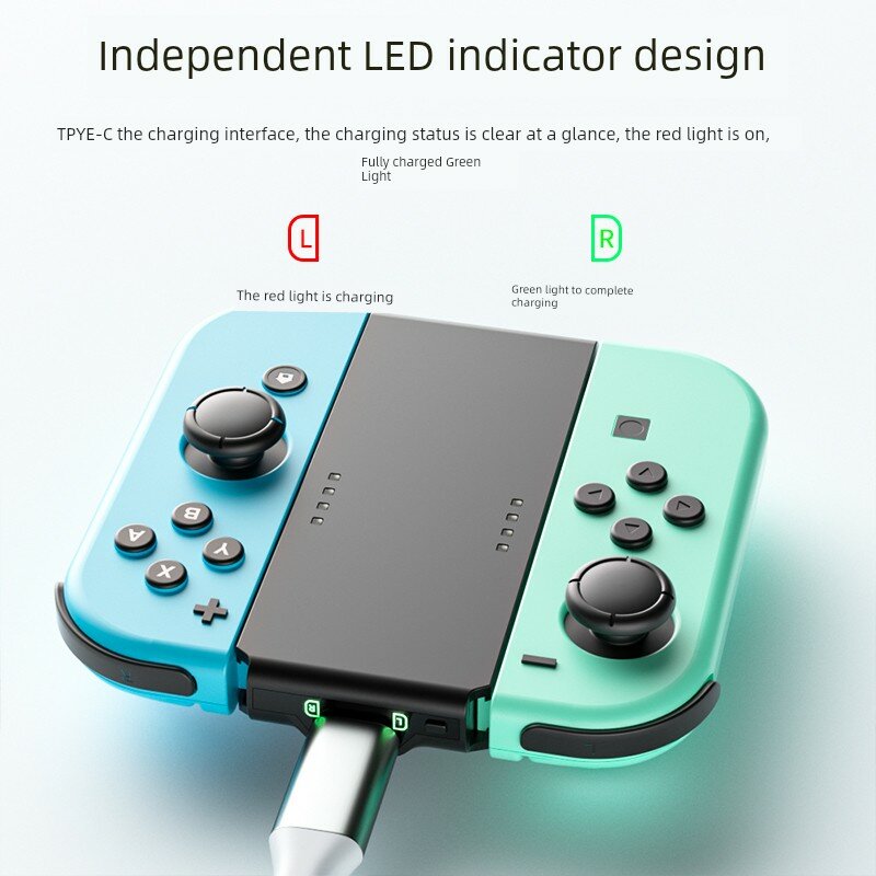 Aolion Switch Joy-Con J20 Knight Split Controller Handle Версия с продлённым зарядом Черный цвет С встроенными