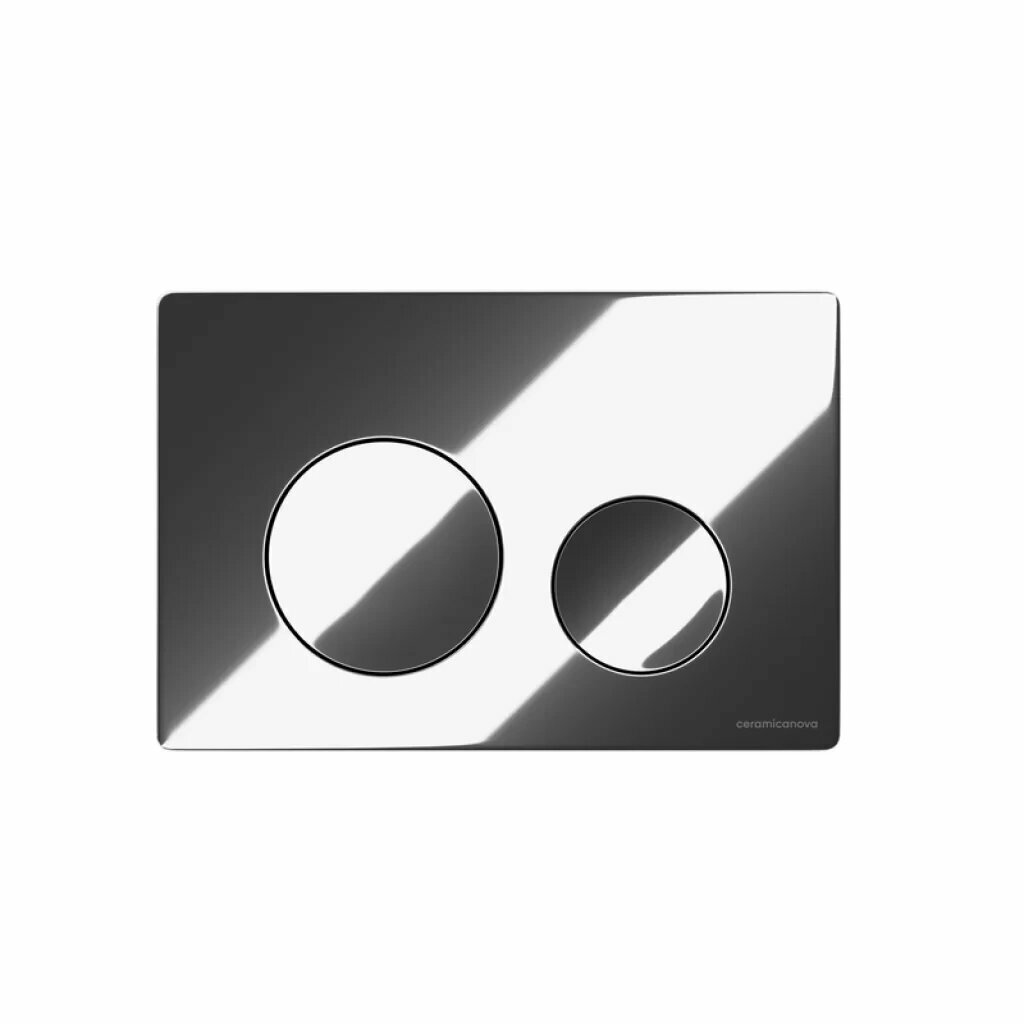 Кнопка смыва Ceramicanova Balance Circle CN12-001CH глянцевый хром, пластик, глянцевая, механическое, 24×16.2 см