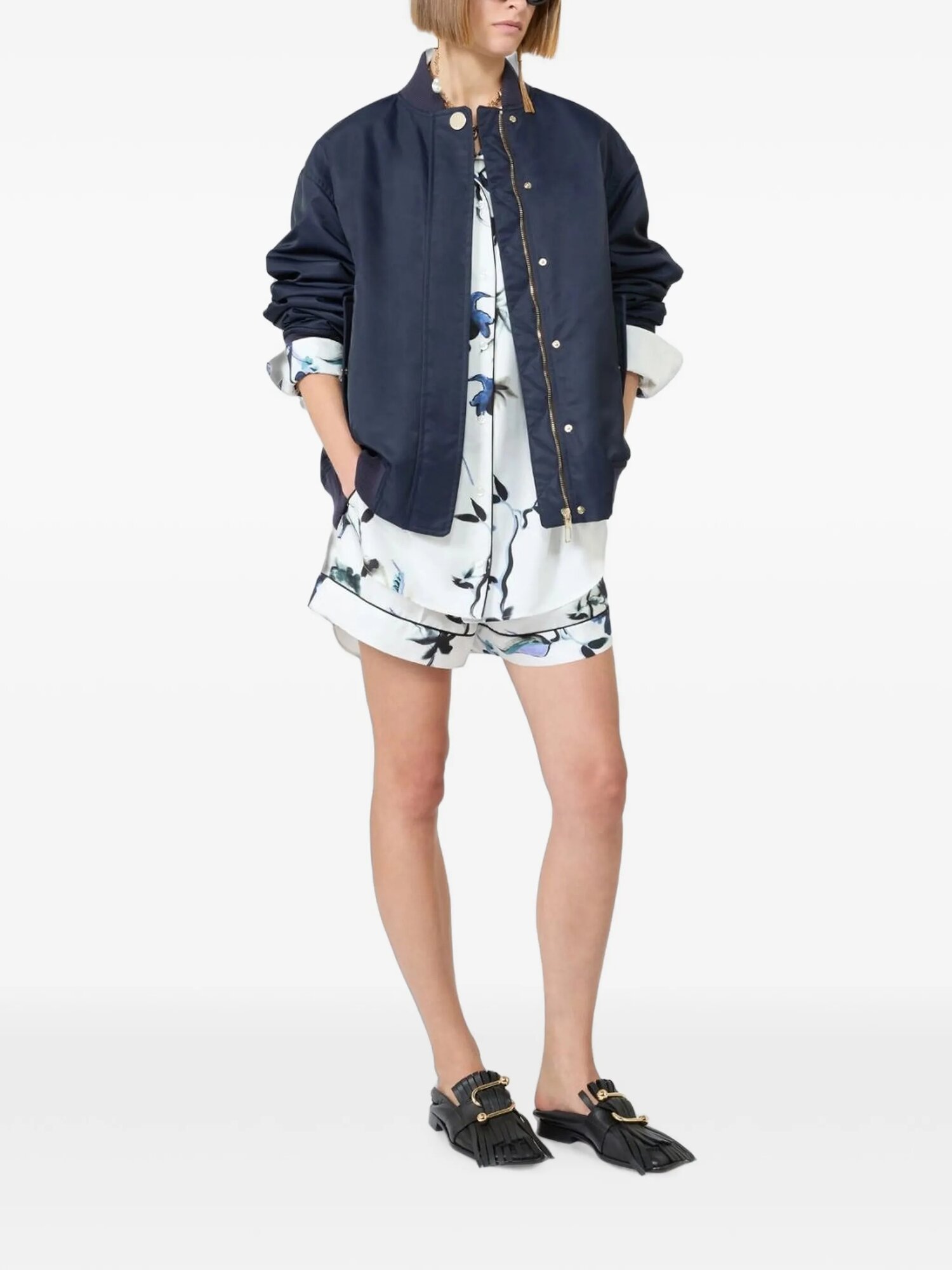 Куртка SPORTMAX Zip-up bomber jacket, размер 42 — фото 1