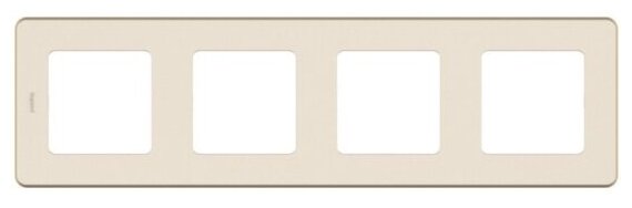 Рамка Legrand INSPIRIA 4 поста, слоновая кость
