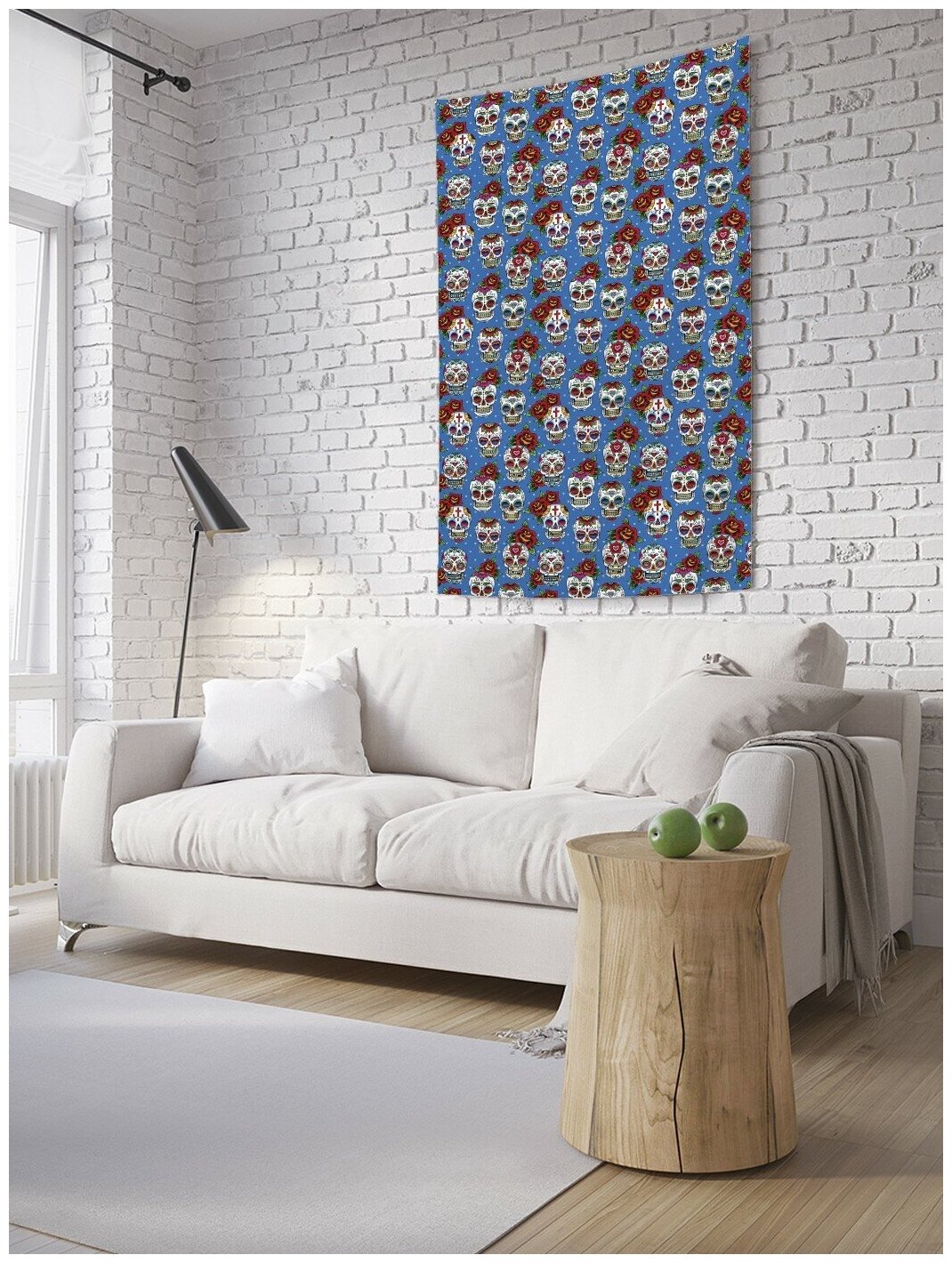 Вертикальное фотопанно JoyArty на стену "Мексиканские черепа", 150x200 см