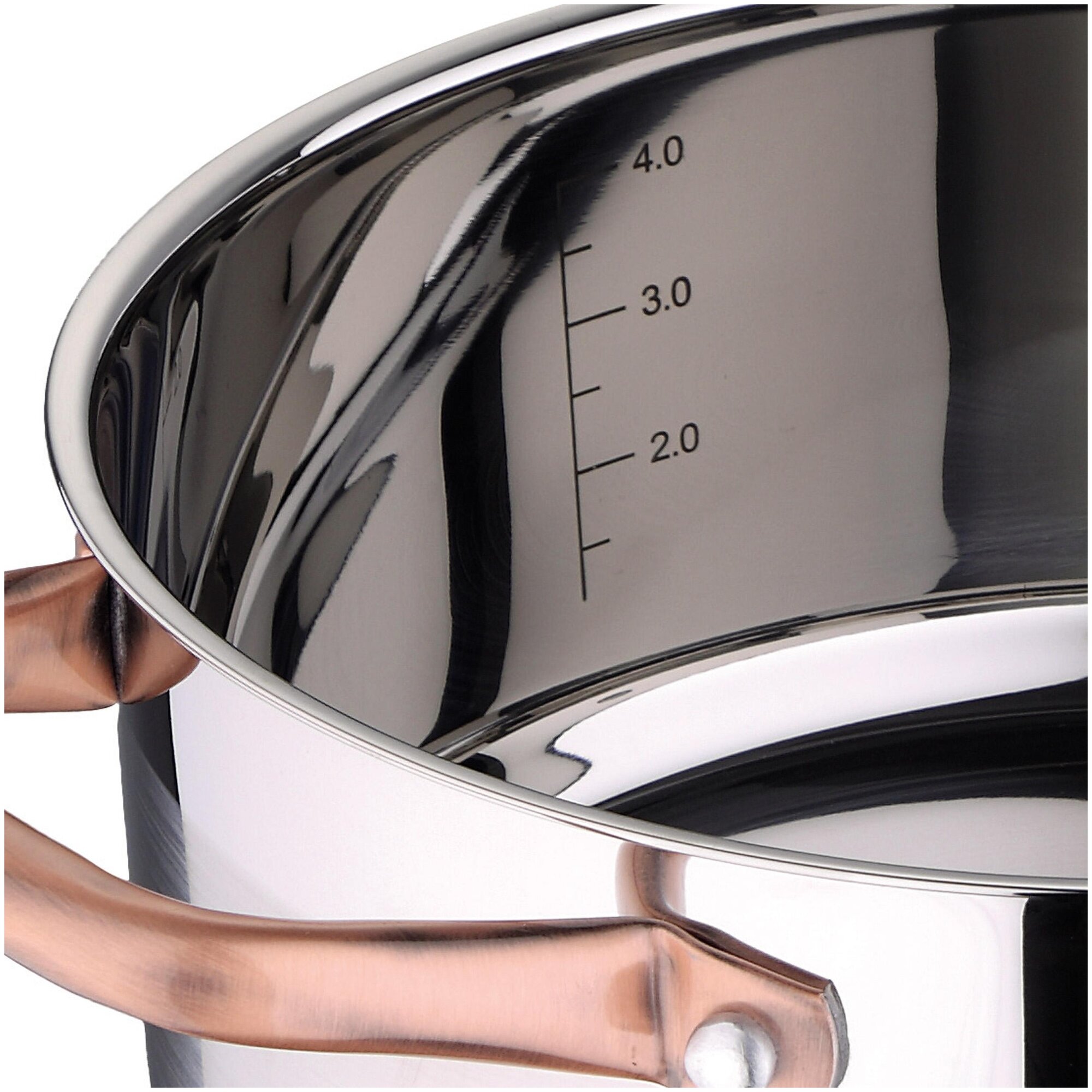 Кастрюля Bergner Infinity Chefs Copper BGIC-3502, диаметр 24 см ...