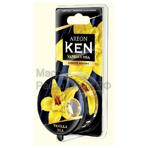 Автохимия AREON Ароматизатор для автомобиля AREON "KEN BLISTER" Vanilla MIA (Ванила Миа) AKB14