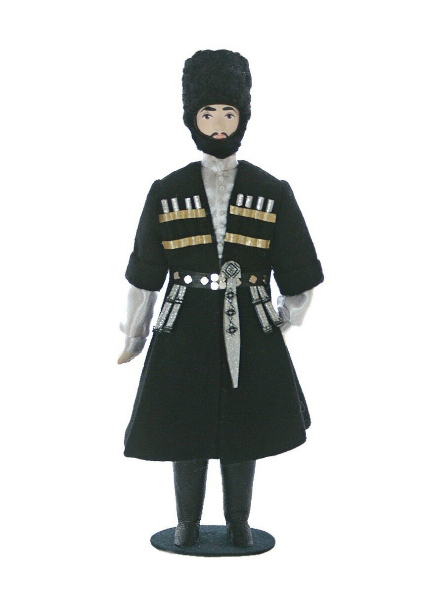 Кукла коллекционная Чеченец в национальном костюме