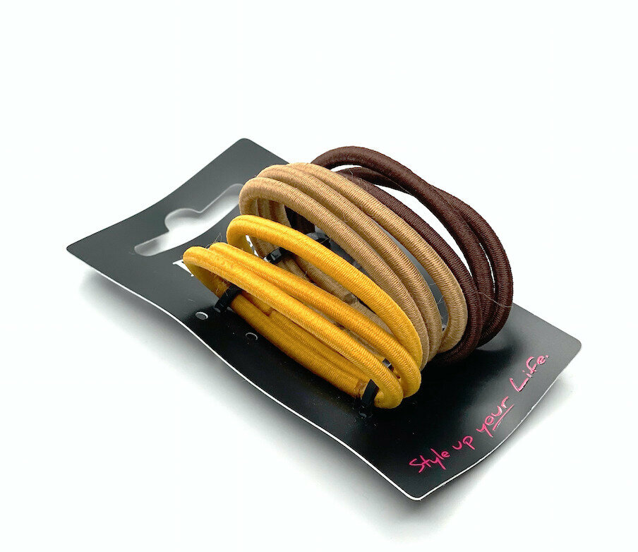 Резинка для волос, 9 шт, коричневый PARSA BEAUTY 97380