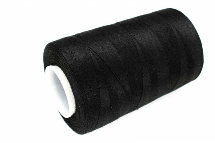 Нитки Euron A 20/3 №40, цвет Black черный, полиэстер, 2000м, 1шт