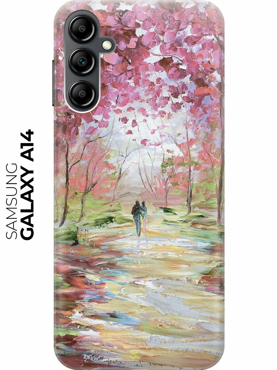 Силиконовый чехол Весенняя роща на Samsung Galaxy A14 / Самсунг А14