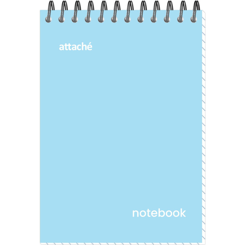Блокнот Attache Акварель гребень картон А6. 40л голубой 1561989
