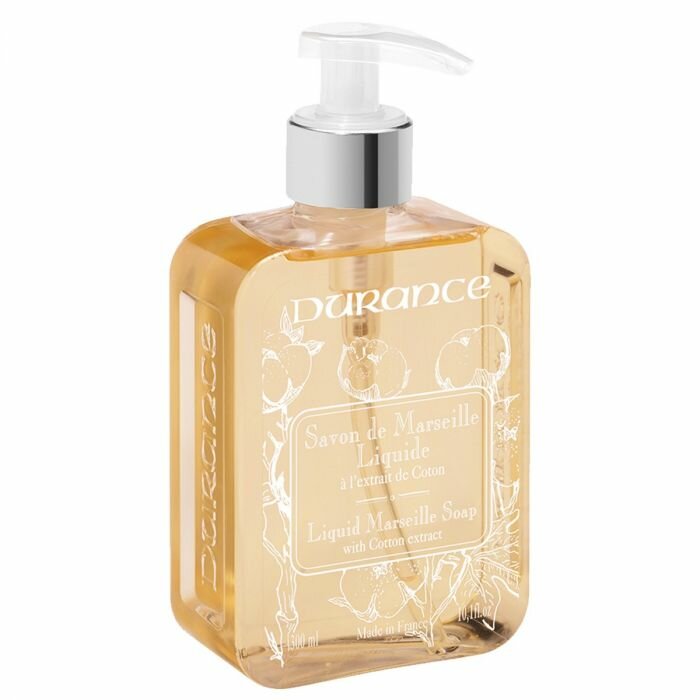 Durance / Жидкое мыло с экстрактом Хлопка 300мл. Liquid Marseille Soap with Cotton extract
